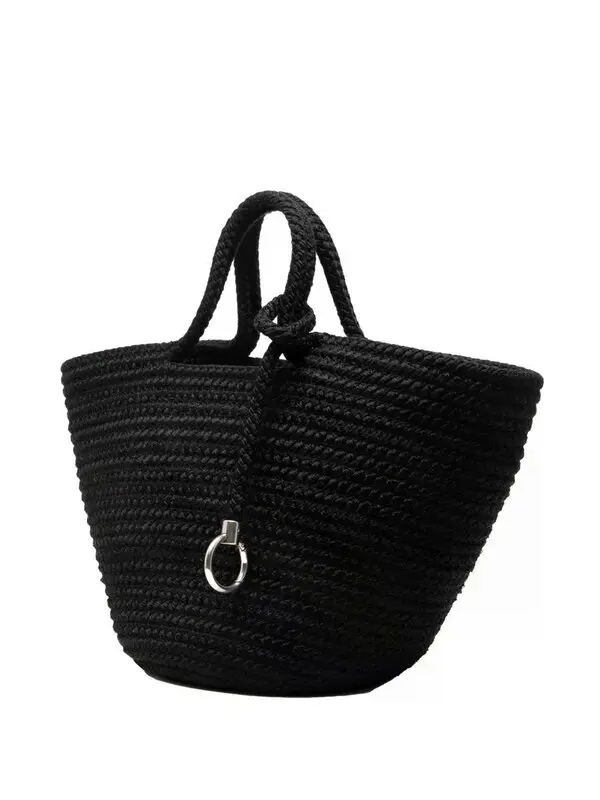 Balenciaga Woven Nylon Ibiza Basket Bag Satchel