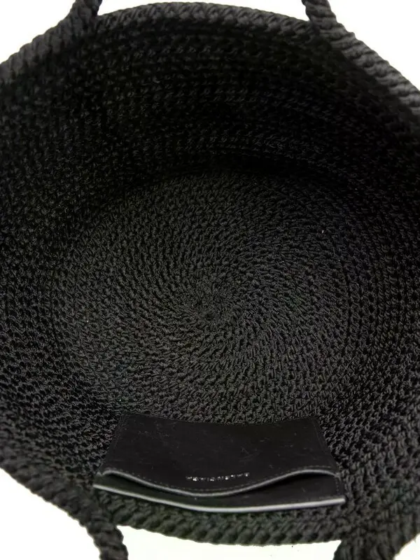 Balenciaga Woven Nylon Ibiza Basket Bag Satchel