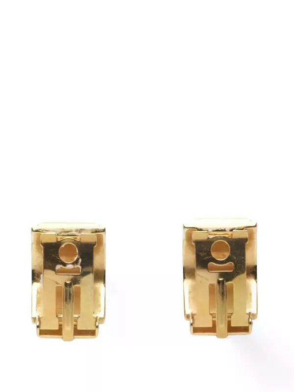 Hermès Enamel Cloisonné Clip-on Earrings
