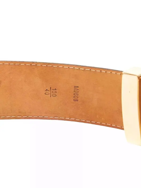 LOUIS VUITTON 2009 Monogram Initiales Reversible Belt