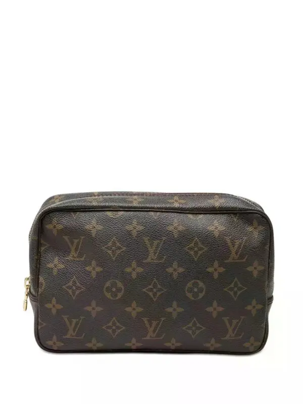 LOUIS VUITTON Monogram Canvas Trousse Toilette 23 Clutch Bag - Brown