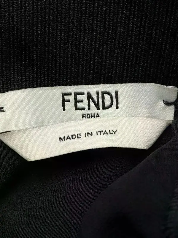 Fendi 2010s High-neck Silk Blouse