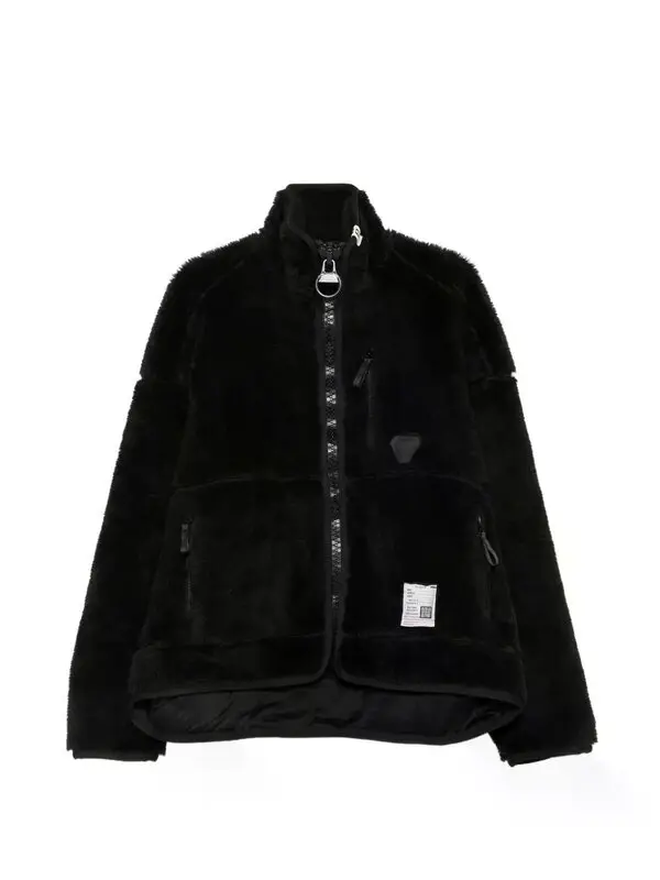 Mihara Yasuhiro Fleece Zip-up Jacket - Black