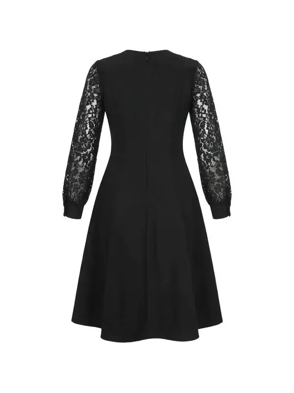 Valentino Garavani Lace Sleeve Mini Dress