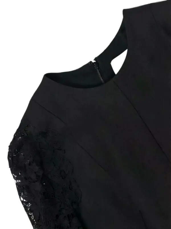 Valentino Garavani Lace Sleeve Mini Dress