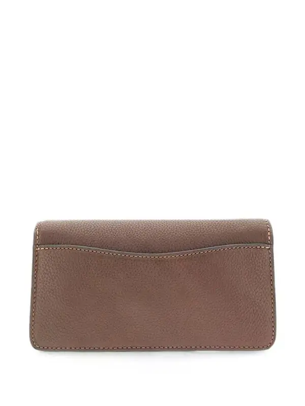 COACH Logo-plaque Pebbled-leather Shoulder Bag