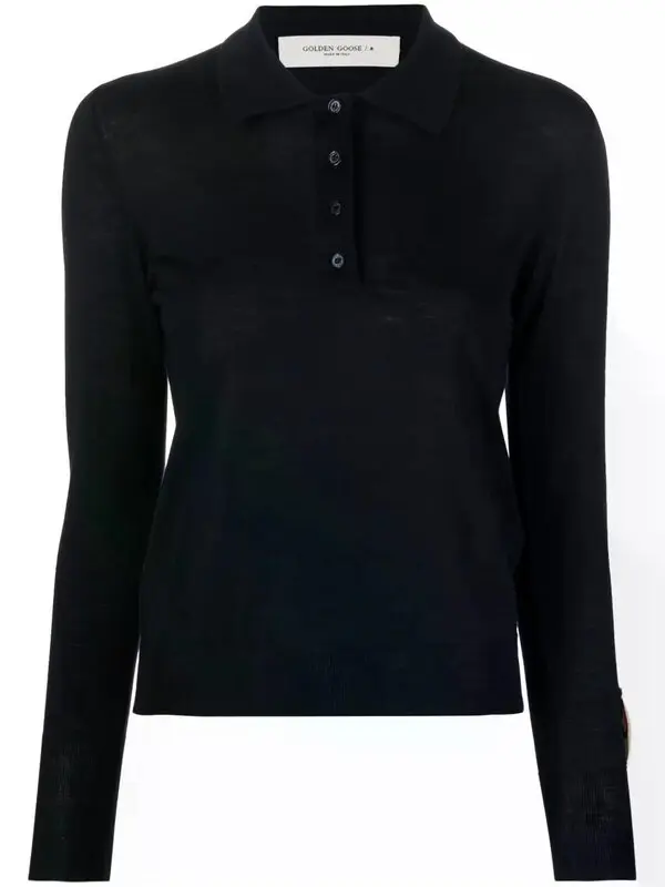 GOLDEN GOOSE Wool Polo Shirt