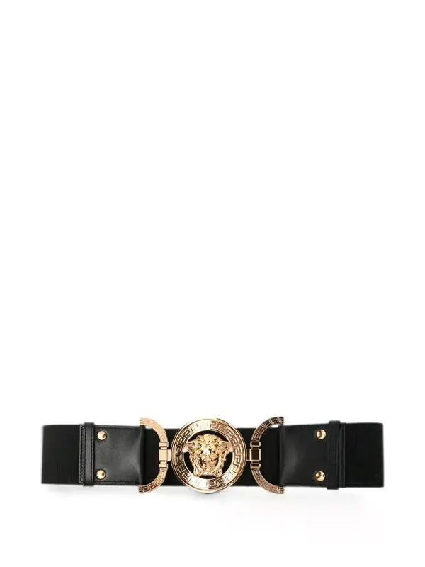 Versace Medusa Greca-key Belt - Black