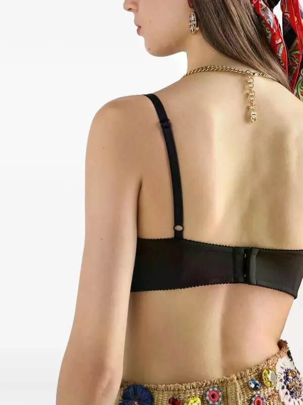 Dolce & Gabbana Raffia Top With Embroidery