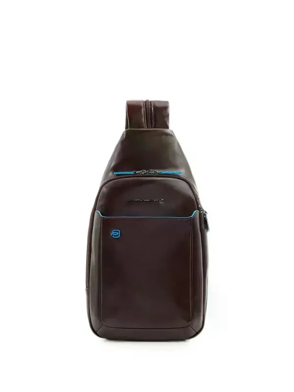 PIQUADRO Logo-plaque Leather Backpack