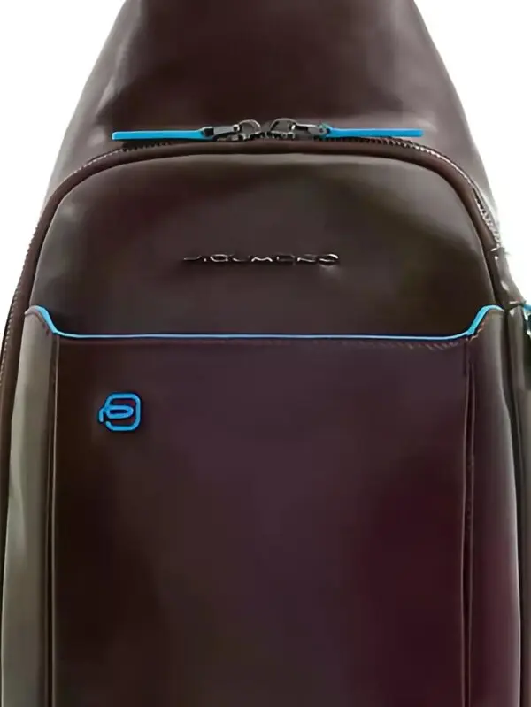 PIQUADRO Logo-plaque Leather Backpack