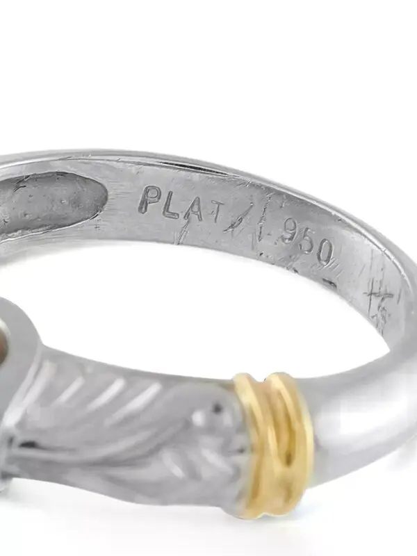 LB EXCLUSIVE 18k Yellow Gold And Platinum Diamond Ring