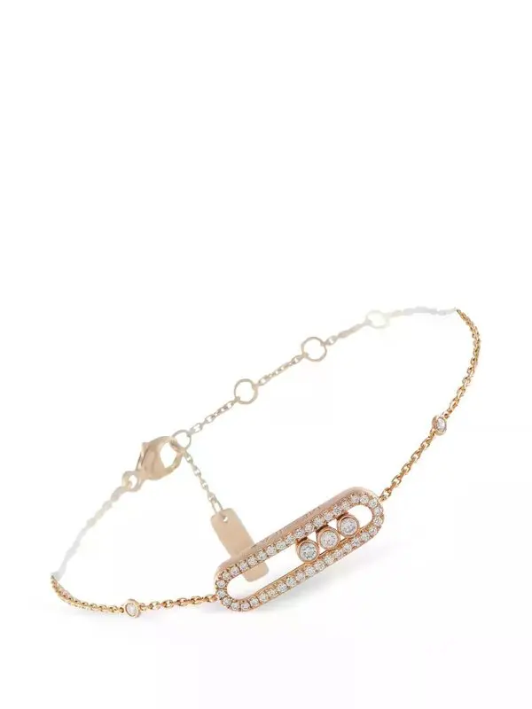 Messika Move Diamond Bracelet In 18k Rose Gold - Pink