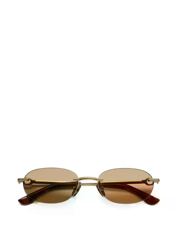 Chimi Cadenza Oval Sunglasses - Brown
