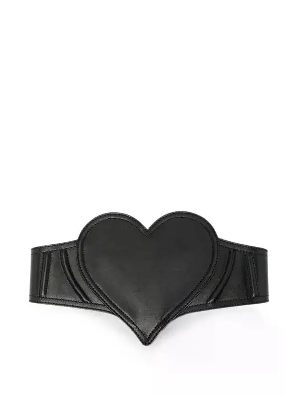 VIVIENNE WESTWOOD Heart-motif Leather Belt - Black