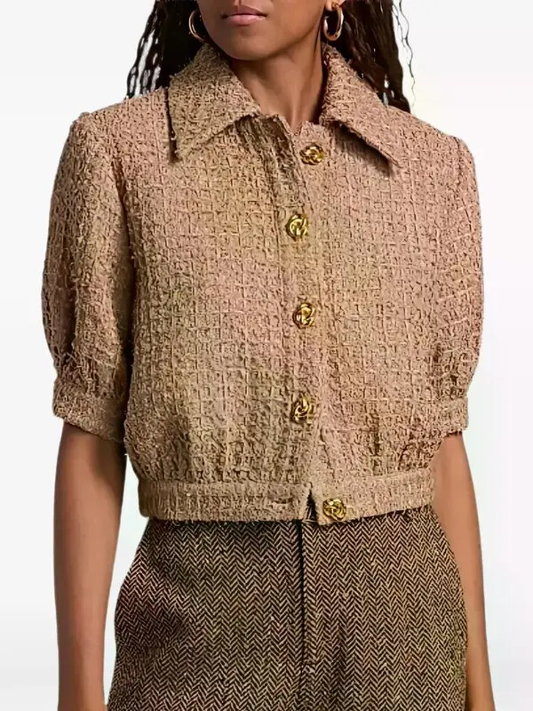 L'Agence Tweed Cropped Jacket