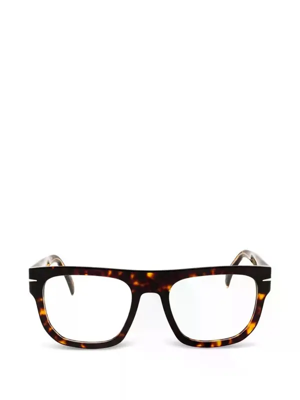 DB EYEWEAR BY DAVID BECKHAM Square Frame Glasses - Brown
