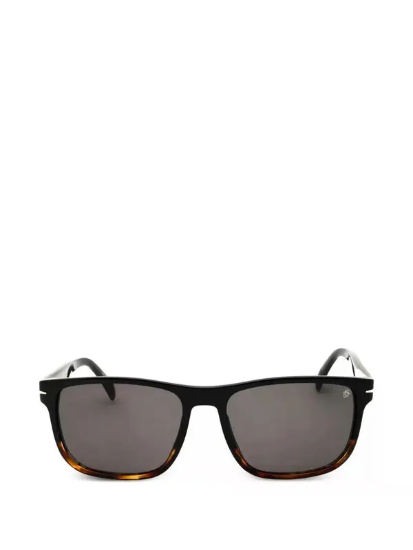 DB EYEWEAR BY DAVID BECKHAM Rectangle Frame Sunglasses - Black