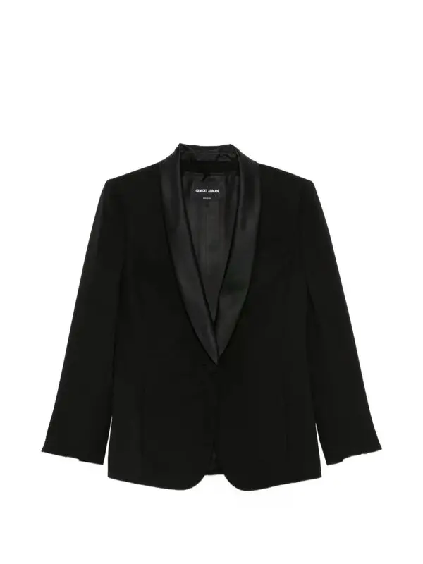 Giorgio Armani Satin-lapel Single-breasted Jacket