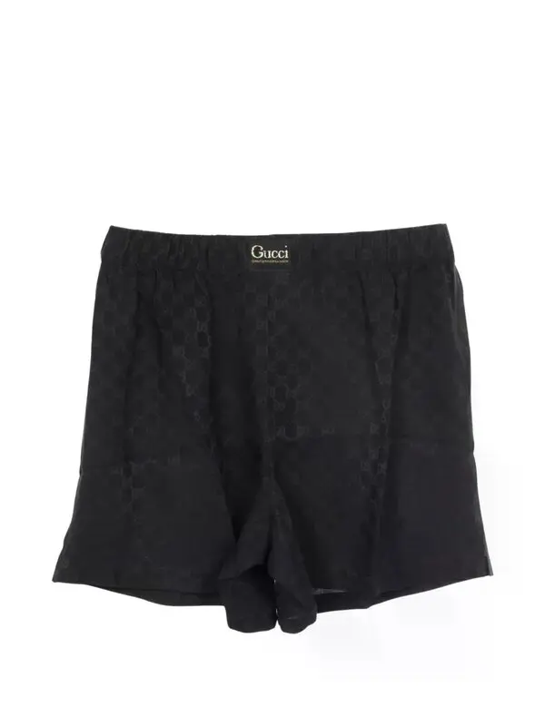 Gucci Gg Pattern Shorts - Black