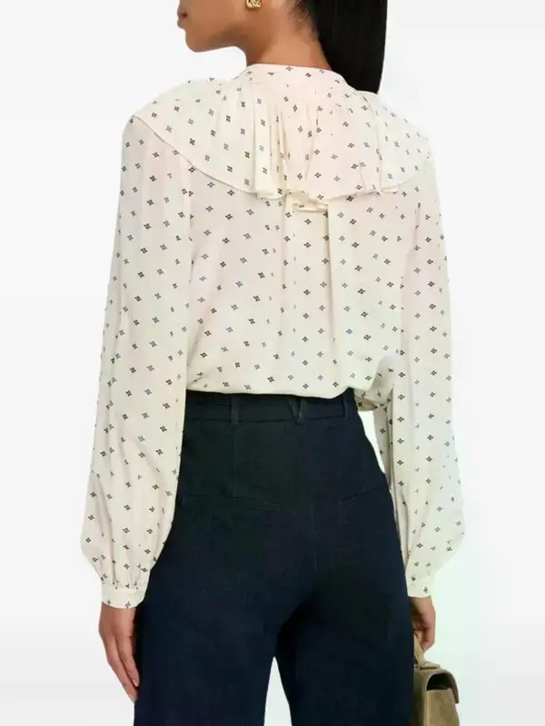 Veronica Beard Gomez Ruffled Blouse