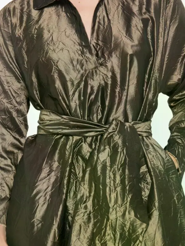 DANIELA GREGIS Crinkled Finish Maxi Dress