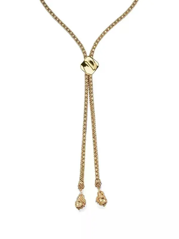 Gas Bijoux Square Biwa Necklace