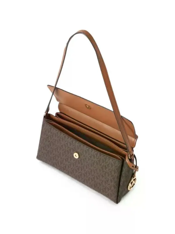 Michael Kors Monogram-print Logo-plaque Shoulder Bag