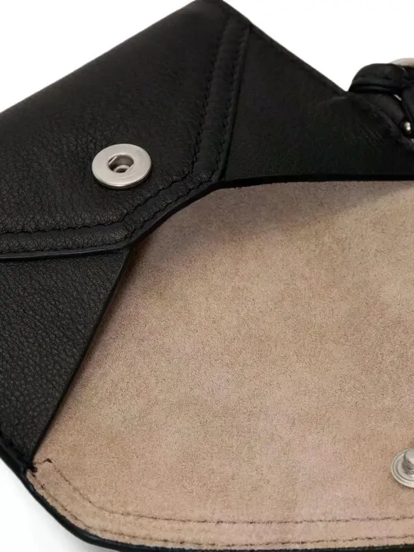 AMI Paris Etienne Strap Taurillon-leather Envelope Card Holder