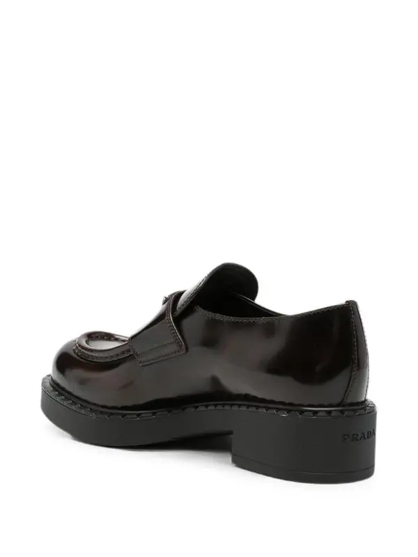 Prada Chocolate Leather Loafers
