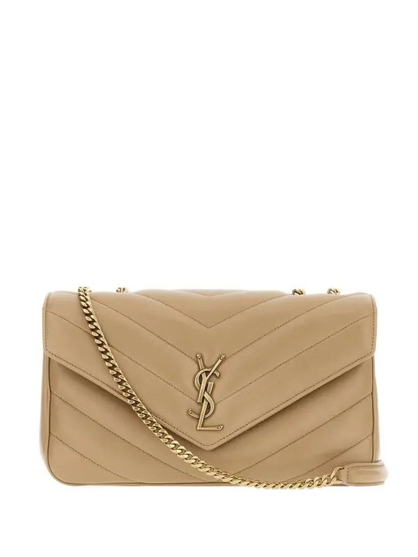 Saint Laurent Loulou Medium Leather Shoulder Bag - Brown