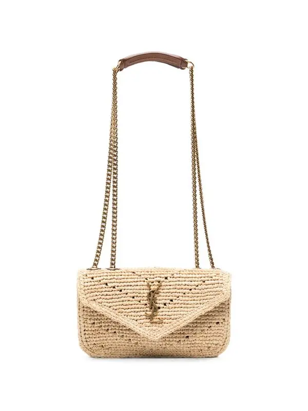 Saint Laurent Loulou Raffia Mini Bag