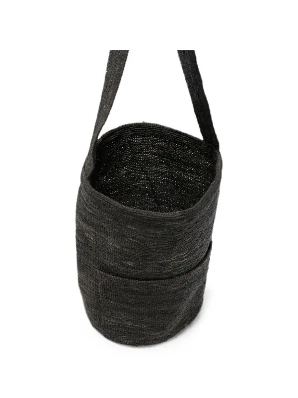 SOPHIE DIGARD Rafia Bucket Bag - Grey