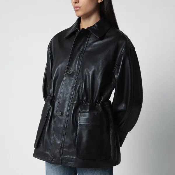 ARMA Maeve Leather Drawstring Jacket