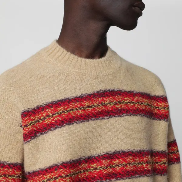 Dries Van Noten Striped Wool-blend Sweater