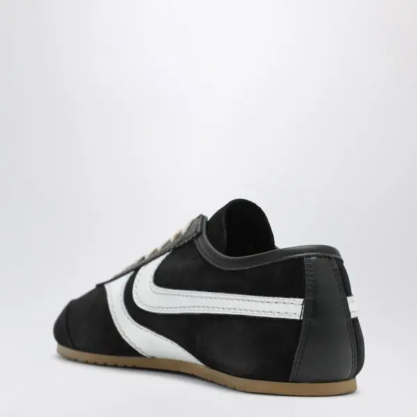 Dries Van Noten Leather And Suede Sneakers - Black