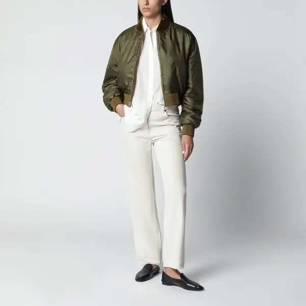 ARMA Reversible Bomber Jacket With Leather Trims