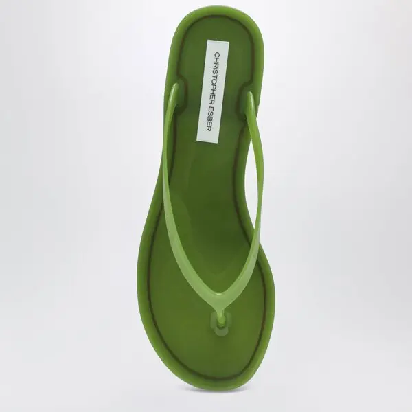 Christopher Esber Jo Thong Sandals In Dypsis - Green
