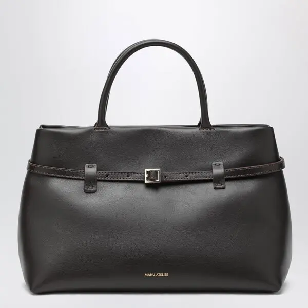 Manu Atelier Le Cambon 35 Bag In Bitter Leather - Brown
