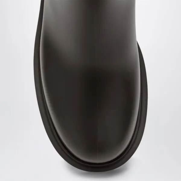 Moncler Kickstream Rain Boots In Pvc And Nylon - Brown
