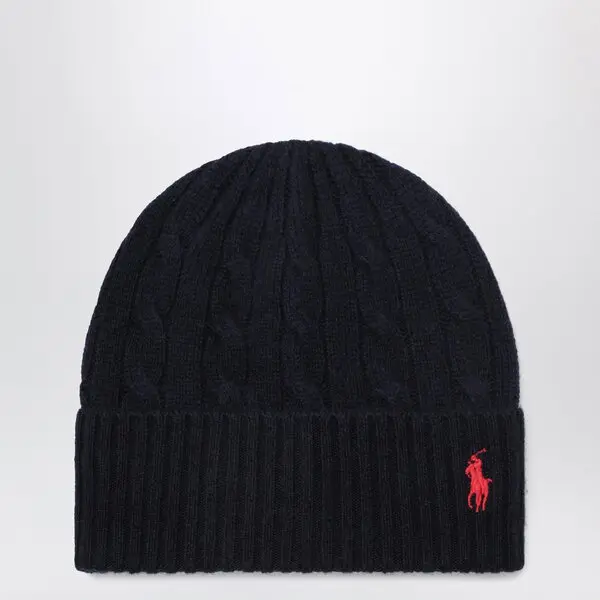 Polo Ralph Lauren Cable-knit Wool And Cashmere Beanie - Blue
