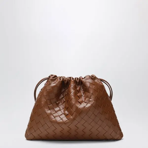 Bottega Veneta Medium Intrecciato Dustbag In Tannin Leather - Beige