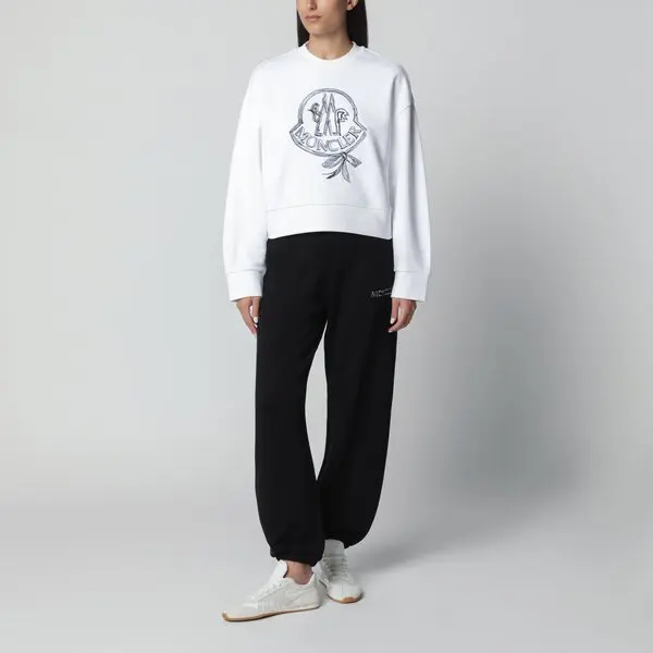 Moncler Cotton Jogger Pants With Logo