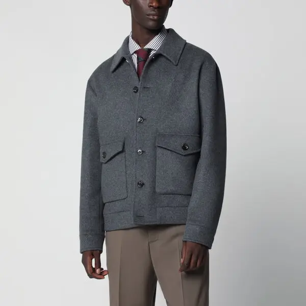 Valentino Garavani Wool And Cashmere-blend Overshirt Jacket