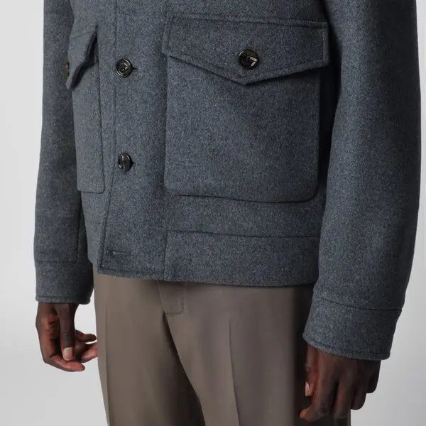 Valentino Garavani Wool And Cashmere-blend Overshirt Jacket