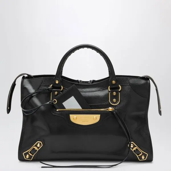 Balenciaga Le City Uptown Medium Bag In Goatskin - Black