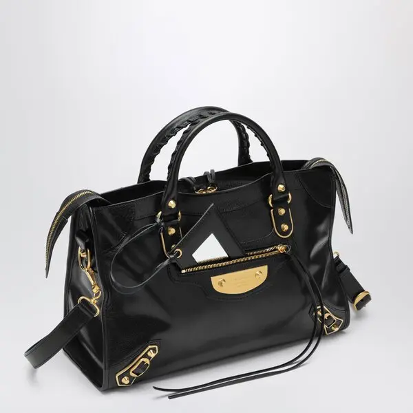Balenciaga Le City Uptown Medium Bag In Goatskin - Black