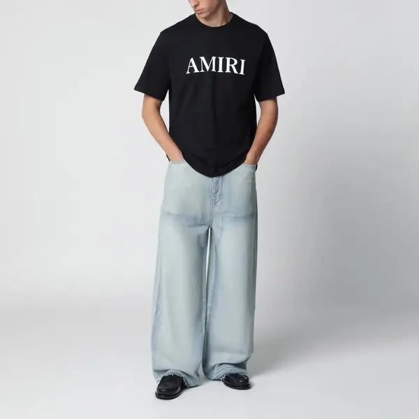 Amiri Washed Wide-leg Jeans