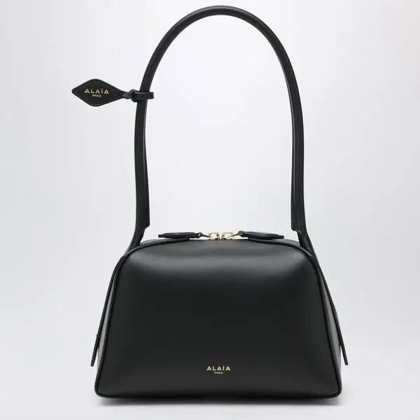 Alaïa Small Le Teckel Shoulder Bag In Calfskin - Black