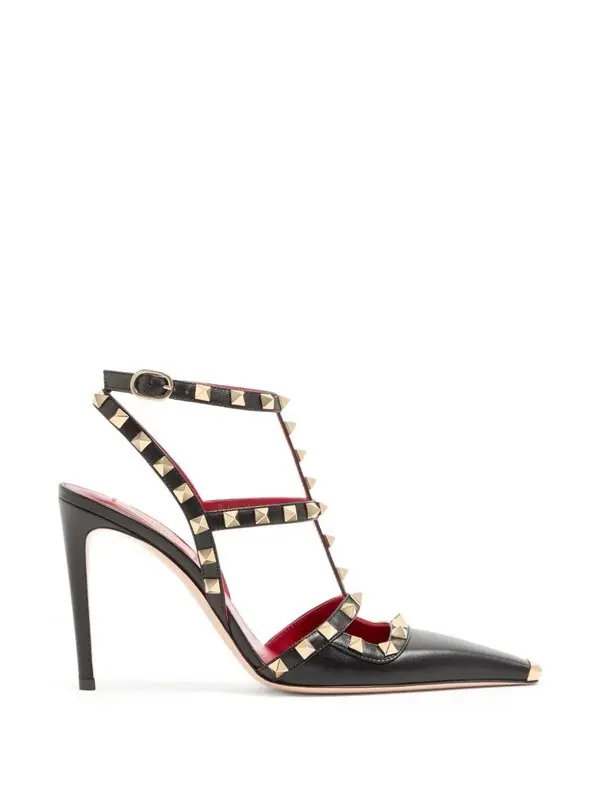Valentino Garavani Rockstud Leather Pumps - Black